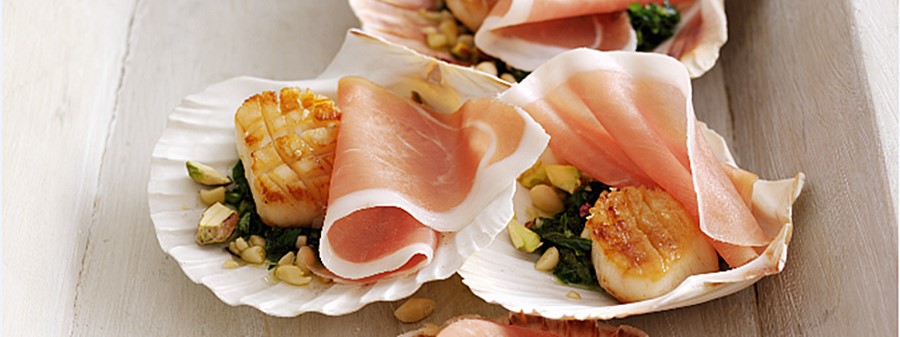 Capesante scottate con Prosciutto di Parma in gremolata | Consorzio del ...